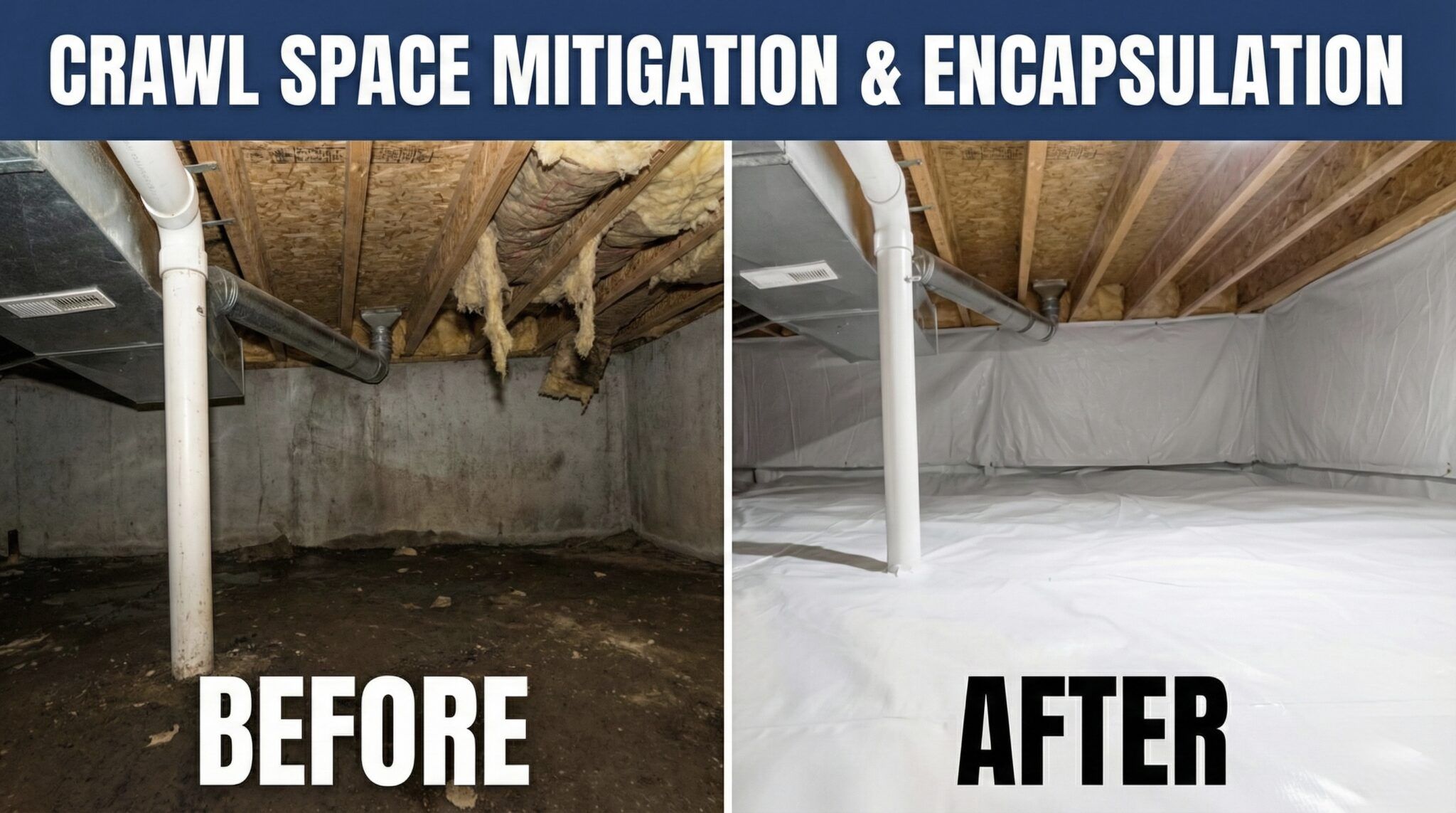 Crawl Space Encapsulation Sandusky, OH | Moisture Control
